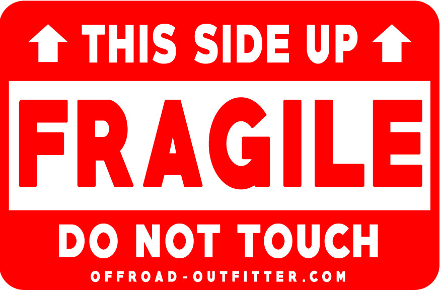 Fragile Do Not Touch Decal – Offroad Outfitter Apparel