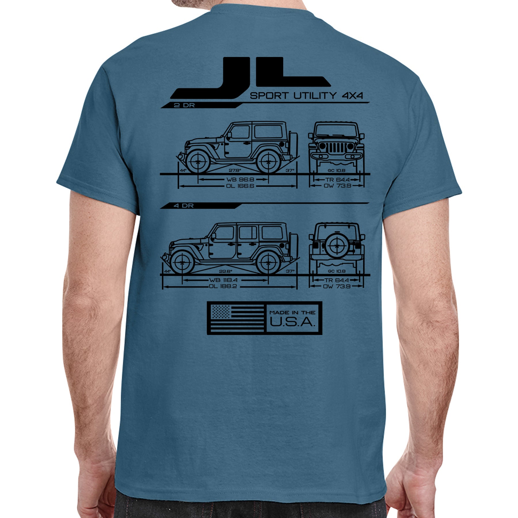 JL Blueprint T-Shirt – Offroad Outfitter Apparel